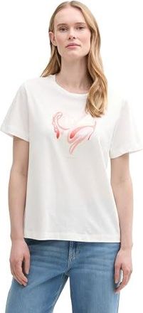 Tom Tailor 1045534 T-Shirt, 15221-Offwhite, XL Femmes