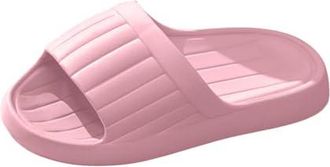 Generic Pantoufles dint&eacute;rieur et dext&eacute;rieur de couleur unie &agrave; semelle &eacute;paisse confortables et d&eacute;contract&eacute;es pour femme, rose, 37 EU