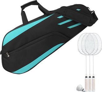 Generic Badmintonschl&auml;gertasche, 3 Schl&auml;ger, wasserdichte Schutzh&uuml;lle f&uuml;r Tennis, Tragetasche f&uuml;r Badmintonschl&auml;ger und Schl&auml;ger, Sporttasche f&uuml;r M&auml;nner und F