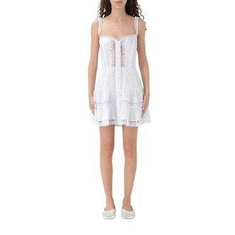 Charo Ruiz Ibiza Femme, Robes, Blanc, Taille: 42 FR Robe Maxi &Eacute;l&eacute;gante Blanche