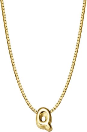 Glanzst&uuml;cke M&uuml;nchen Halskette - Sterling Silber Halskette Buchstabe Q - Gr. unisize - in Gold - f&uuml;r Damen