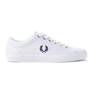 Fred Perry Leder-Sneakers mit Logo-Stickerei - - Shoes - Herren - Wei&szlig; - 45 EU