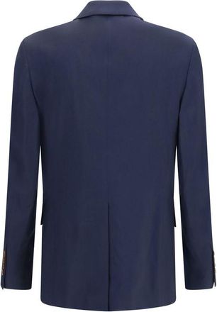 Vivienne Westwood Mens Blue Wool Oves Aries Full-Length Jacket Clothing