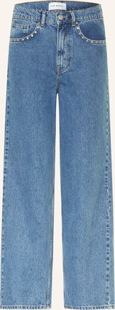Oh April Oh April Straight Jeans Jutta Mit Nieten blau