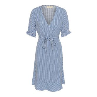 Cream CRTiah Wickelkleid - - Dresses - Damen - Blau - 3XL