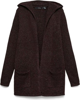 Vero Moda Strickjacke VMDOFFY LS OPEN HOOD CARDIGAN GA NOOS Materialmix, regular fit
