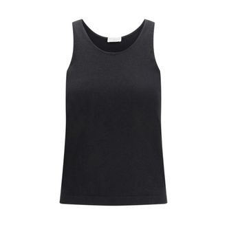 Brunello Cucinelli Cashmere Top - - Tops - Damen - Schwarzk - S