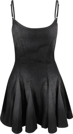 Diesel Femme, Robes, Noir, Taille: 40 FR Mini Robe Effet Denim