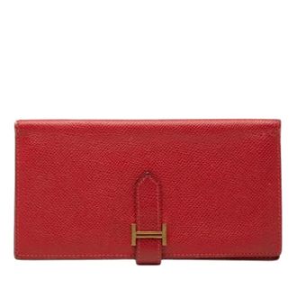 Herm&egrave;s Pre-owned Long Wallet - - Pre-owned - Damen - Rot - ONE SIZE
