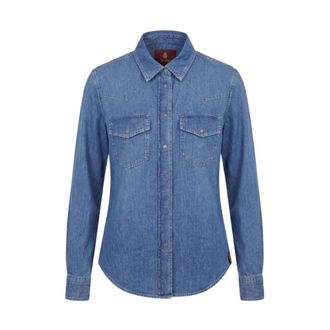 Dondup Regular-fit Rigid Denim Shirt - - Blouses & Shirts - Damen - Blau - L