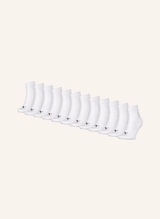 Puma Socken Quarter 12-Pack weiss