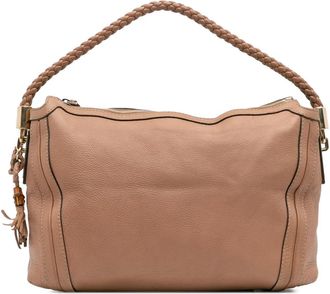 Gucci Hobo Bags - Medium Pebbled Calfskin Bella Shoulder Bag - Gr. unisize - in Braun - für Damen