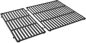 Weber Crafted Grillroste, passend f&uuml;r Genesis 300 Serie (ab 2016) - zweiteilig, aus porzellanemailliertem Gusseisen - Schwarz (7853)