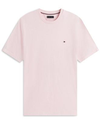 Tommy Hilfiger Softes T-Shirt mit kleiner Logo-Stickerei, Regular Fit in