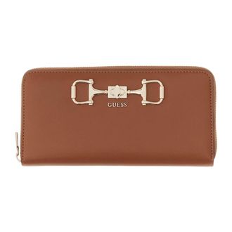 Guess Femme, Accessoires, Brun, Taille: ONE Size Janie SLG Large Zip Around