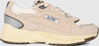 Autry Zweifarbige Hyperway Sneaker aus Leder und Mesh mit Cut-Out-Logo