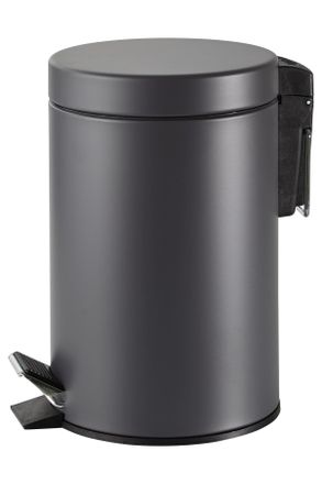 KELA Kosmetikeimer Monaco, Dunkelgrau, Kunststoff, 3 L, 26 cm, Badaccessoires, Waschplatzzubeh&ouml;r, Kosmetik- & Abfalleimer