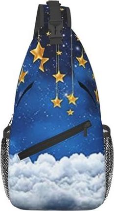 Generic Shining Little Stars Sac &agrave; bandouli&egrave;re de voyage pour homme Sac &agrave; dos de randonn&eacute;e