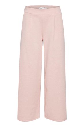 Ichi IHKATE SUS WIDE PA Damen Hose Stoffhose mit Stretch gerader Schnitt Elastikbund Crop Länge, Größe:XS, Farbe:Rose Smoke (141506)