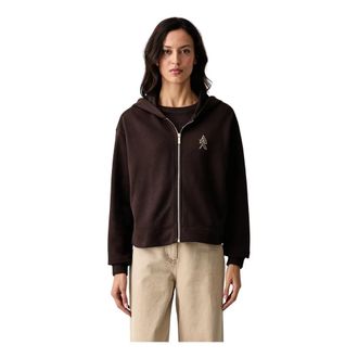 A|X Armani Exchange Zip-through Sweatshirt - - Sweatshirts & Hoodies - Damen - Braun - XS