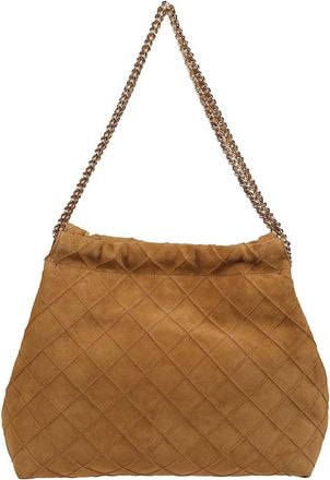 Tory Burch Femme, Sacs, Brun, Taille: ONE Size Fleming Suede Hobo Bag