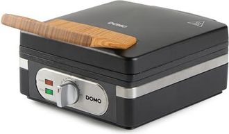 Domo DO9275W Waffeleisen - Waffelautomat - Doppelwaffeleisen für Belgische Waffeln - Antihaftbeschichtung - 1400W - Inky Black