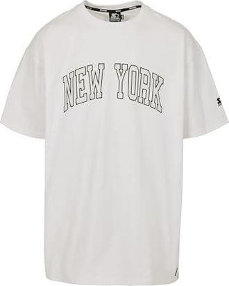 Starter Black Label Homme Starter New York Tee T-Shirt, Blanc, XS