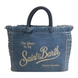 Saint Barth Femme, Sacs, Bleu, Taille: ONE Size borse Rafia
