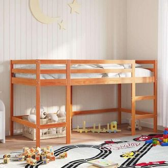 vidaXL Vidaxl - Lit mezzanine denfants sans matelas avec &eacute;chelle 90x190 cm