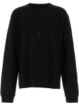 Givenchy t-shirt à imprimé flammes - Noir
