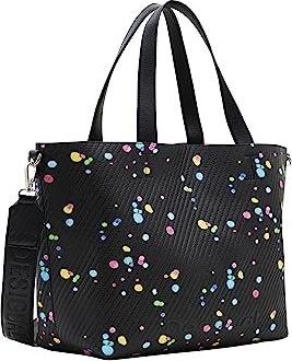 Desigual BOLS_SPLATTER23 PRAVIA RE Femme, Noir, Einheitsgr&ouml;&szlig;e