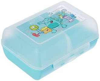 Emsa Emsa 514482 VARIABOLO Boîte à goûter enfants, sans BPA, taille 16x11x7cm, Monstre