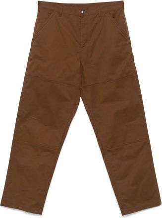 Moncler Homme, Pantalons, Brun, Taille: L Pantalon en Gabardine de Coton