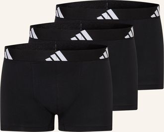 adidas 3er-Pack Boxershorts Active Flex Cotton schwarz