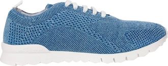 Kiton Homme, Chaussures, Bleu, Taille: 41 EU Baskets en maille de coton