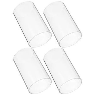 BESPORTBLE 4 St&uuml;cke Glaszylinder Kerzenhalter Glas Kerzenst&auml;nder Glaszylinder Windlicht Kerzenleuchter Glas Teelichtglas Kerzenschirme f&uuml;r Hochzeit Mittelst&uuml;cke 