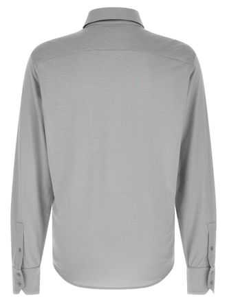 Tom Ford Mens Gray Silk Blouse