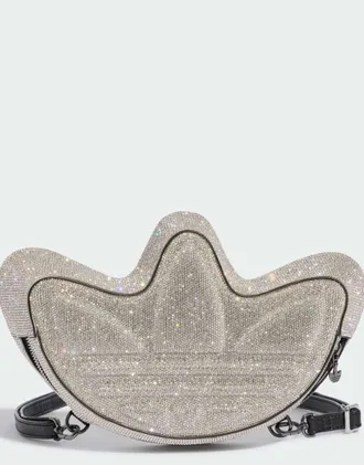 adidas Originals Trefoil - Sac orn&eacute; de strass - Argent&eacute; m&eacute;tallis&eacute;