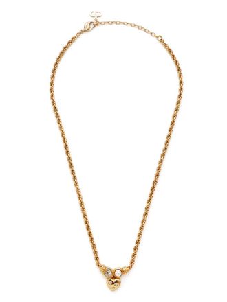 Dior collier coeur à strass