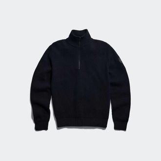 Canada Goose Mckinney Strickpullover mit Viertelrei&szlig;verschluss (M&auml;nnlich, Black, XS)