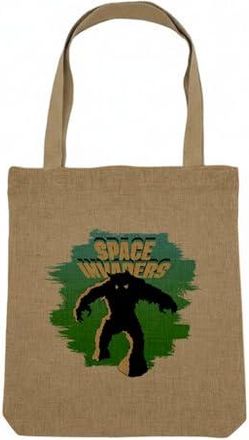 Fabulous Sac Shopping Tote Bag Aspect Lin - Invader Alien Personnage Jeux Video Game Retro Classique Arcade - Sac de Courses Toile Epaisse 360g Beige Naturel C