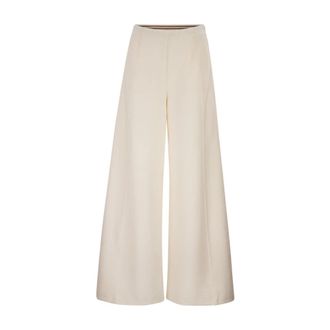 Max Mara Mxpnigella Scuba Jersey Hose - - Trousers - Damen - Wei&szlig; - XS
