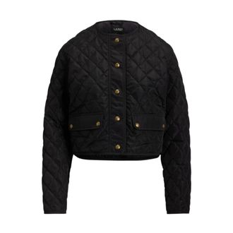 Ralph Lauren Cenway Short Quilted Jacket - Femme - Vestes - Noir - Taille: 44 FR