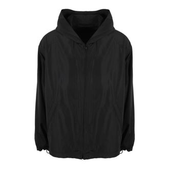 Balenciaga Asymmetrische Logo-Jacke - - Jackets - Herren - Schwarzk - M