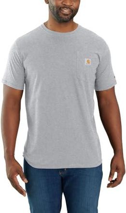 Carhartt Work in Progress Force Relaxed Fit Midweight Short-Sleeve Pocket T-Shirt dutilité Professionnelle, Heather Grey, XXL Homme