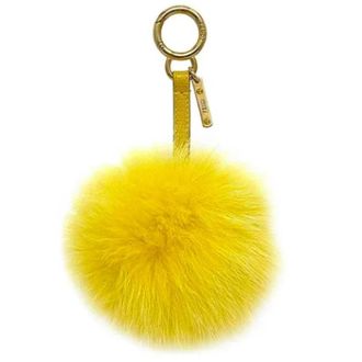 Fendi Pre-owned Pelz schlsselhalter - - Pre-owned - Damen - Gelb - ONE SIZE