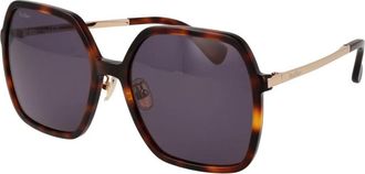 Max Mara Femme, Accessoires, Brun, Taille: ONE Size Lunettes de soleil carr&eacute;es en ac&eacute;tate
