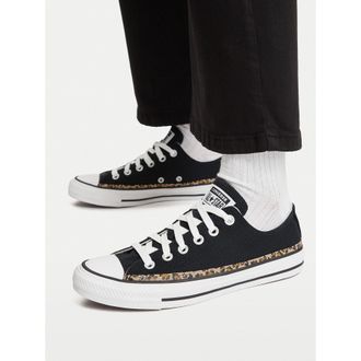 Converse Sneakers aus Stoff Converse CHUCK TAYLOR ALL STAR LEOPARD A19180C Schwarz