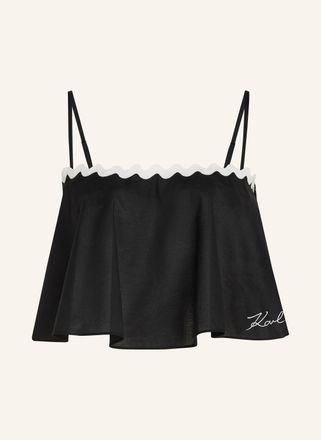 Karl Lagerfeld Top schwarz
