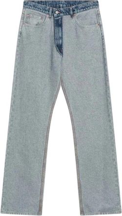 Maison Margiela Homme, Jeans, Bleu, Taille: W34 Jean en coton avec doublure polyester-coton